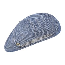 Béret Testa en coton denim | Maison Laulhère